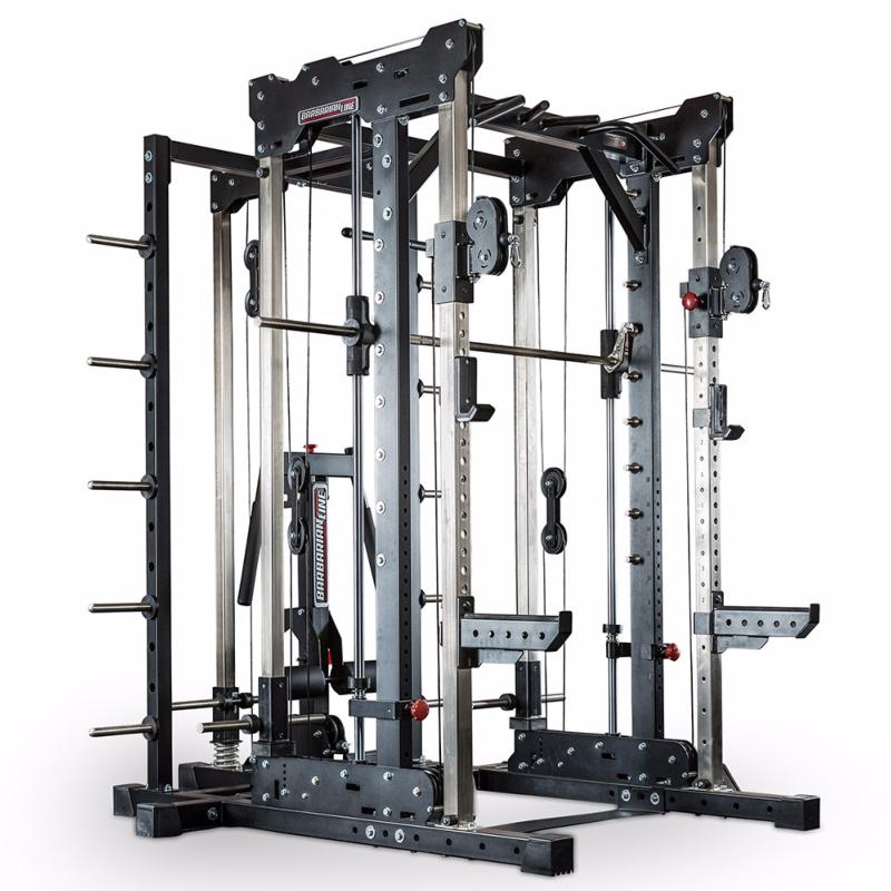 Multigimnasio profesional Barbarian-line Smith Cable Rack + Extensión