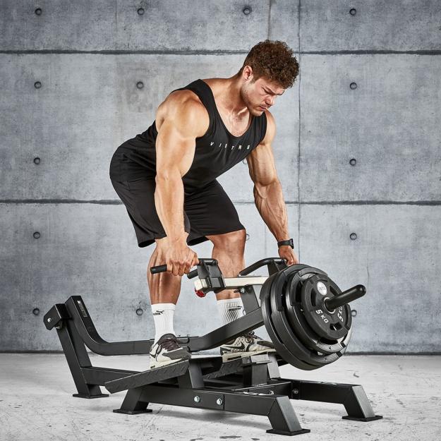 Aparato de gimnasia para ejercicios de remo.