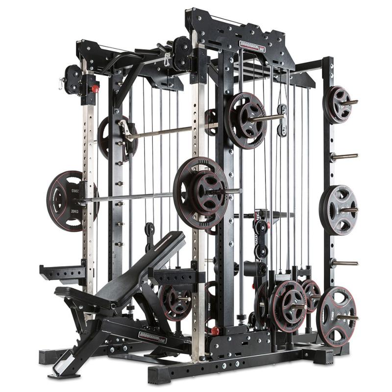 Multigimnasio profesional Barbarian-line Smith Cable Rack + Extensión