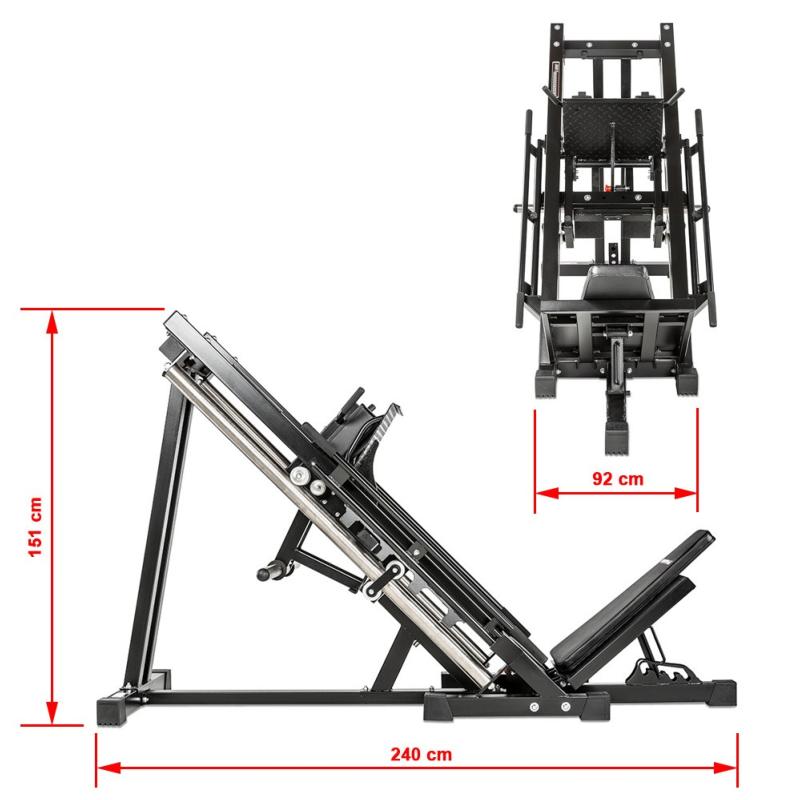 Prensa - Hack Squat Barbarian-line