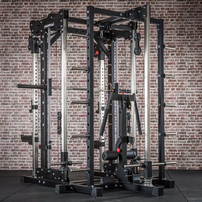 Multigimnasio profesional Barbarian-line Smith Cable Rack + Extensión